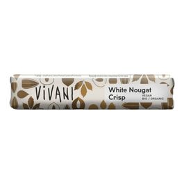 Organic White Nougat Crisp chocolate to-go-bar by Vivani, 35g buy online