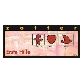 Organic chocolate first aid 70g - 10 pieces benefit pack from Zotter