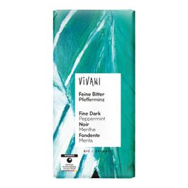 Bio Feine Bitter Pfefferminz Schokolade 100g von Vivani online kaufen
