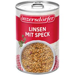 Inzersdorfer lentils with bacon 400g – order online now!