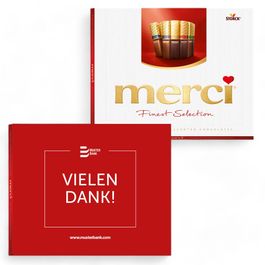 Order Personalised Merci Large Variety 250g with cardboard slipcase ...