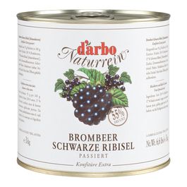 Darbo Naturrein Brombeer - Schwarze Ribisel (Johannisbeeren) Konfitüre ...