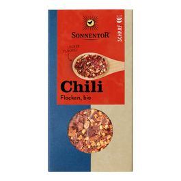 Buy Organic chili flakes 45g - value pack of 6 from Sonnentor online now